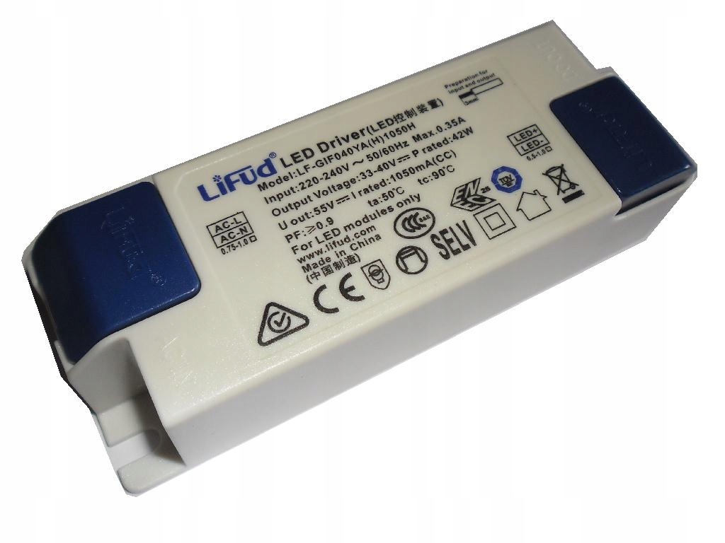 Zasilacz LED Driver 42w 33-40v 1050mA do paneli - 11356895192 ...