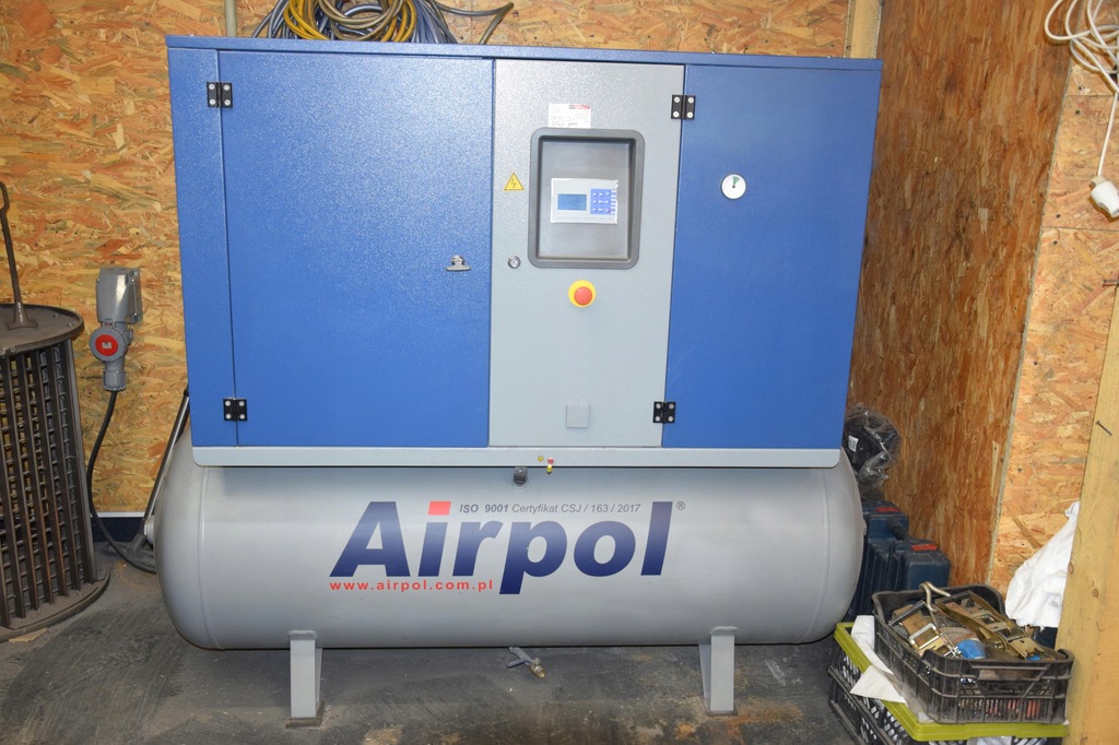 AZT Kompresor śrubowy sprężarka AIRPOL KT15 15KW - 13502295168 - oficjalne archiwum Allegro