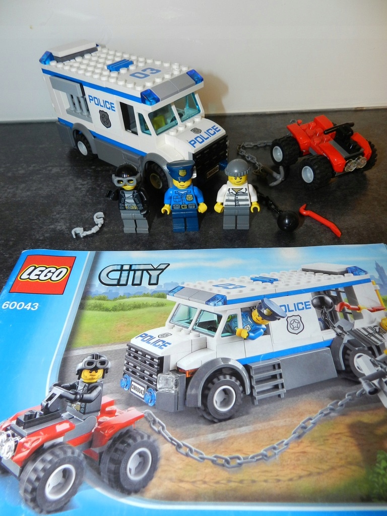 LEGO 60043 City Policja Furgonetka policyjna *100% - 12353018856 ...