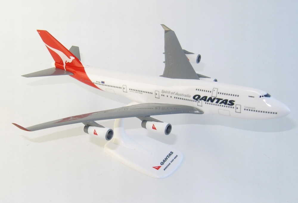 Model samolotu Boeing 747-400 QANTAS 1:250 VH-OJA - 12594349878 ...