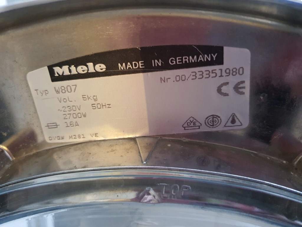 Pralka Miele Novotronic W807 - 9068312510 - oficjalne archiwum Allegro