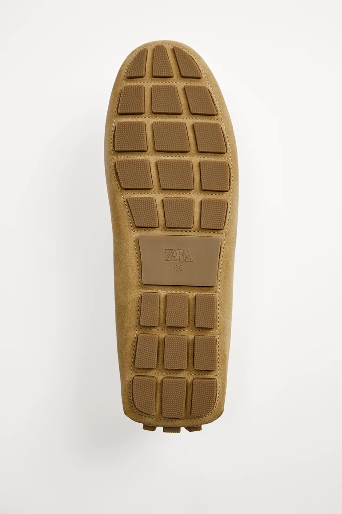 ZARA 42 NOWE 100% SKÓRA MOKASYNY DRIVER beżowe - 13296819728 - oficjalne archiwum Allegro