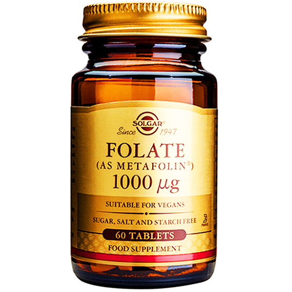 SOLGAR FOLATE 1000 mcg FOLIAN L-metylofolian 60tab - 7431879542 ...