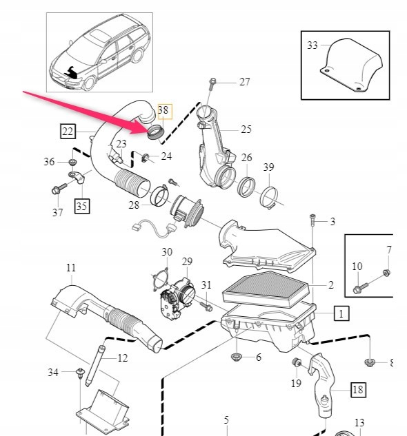 Uszczelka przewodu powietrza Volvo - 12751562980 - oficjalne archiwum ...