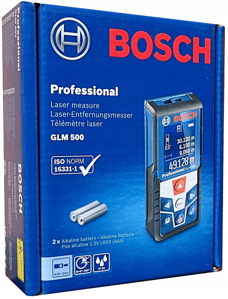 Bosch GLM 500 - Dalmierz laserowy 50m - Miernik - 12403803138 ...