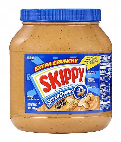 Masło orzechowe 1,8 kg Skippy Super Chunky z USA - 11145790451 ...