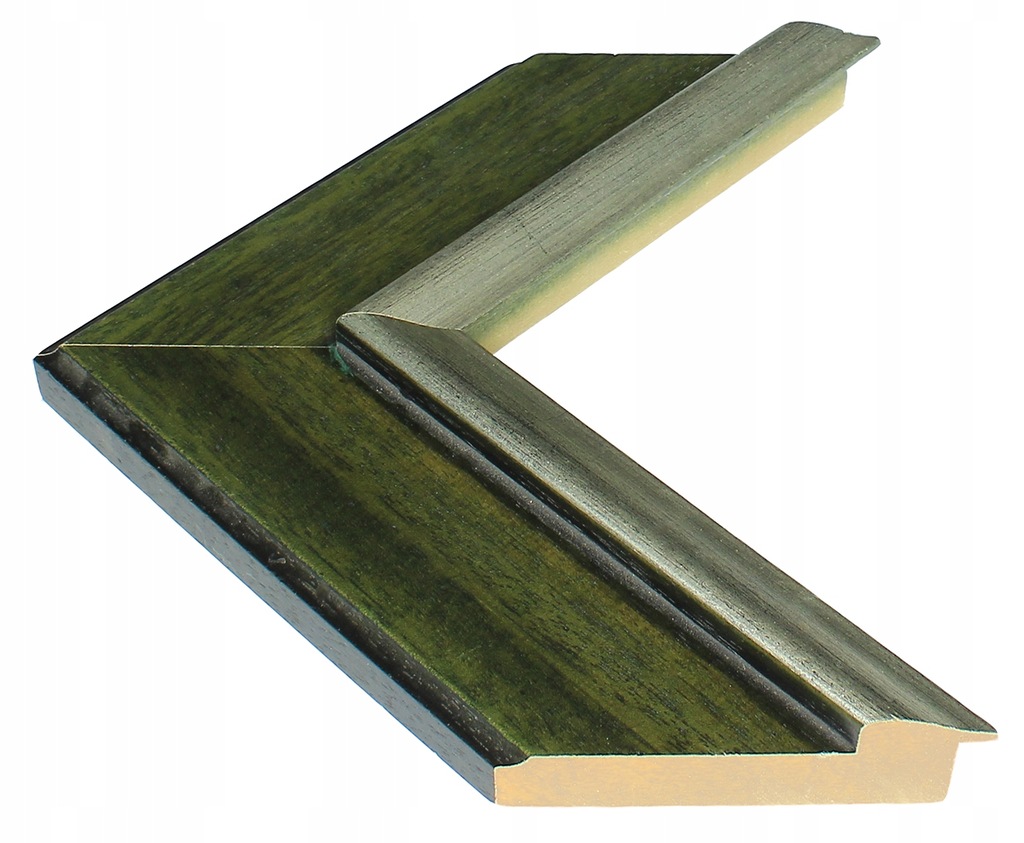 Zielona rama na wymiar do lustra/obrazu głeboka - 13523842813 ...