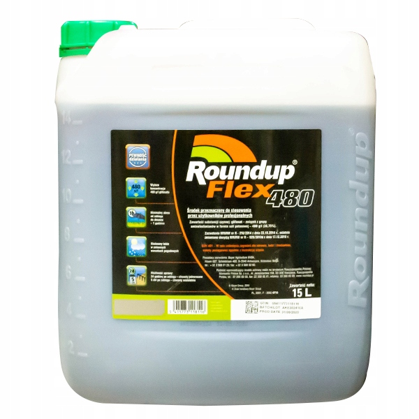 ROUNDUP FLEX 480 20L ŚRODEK CHWASTOBÓJCZY - 12108168611 - oficjalne ...