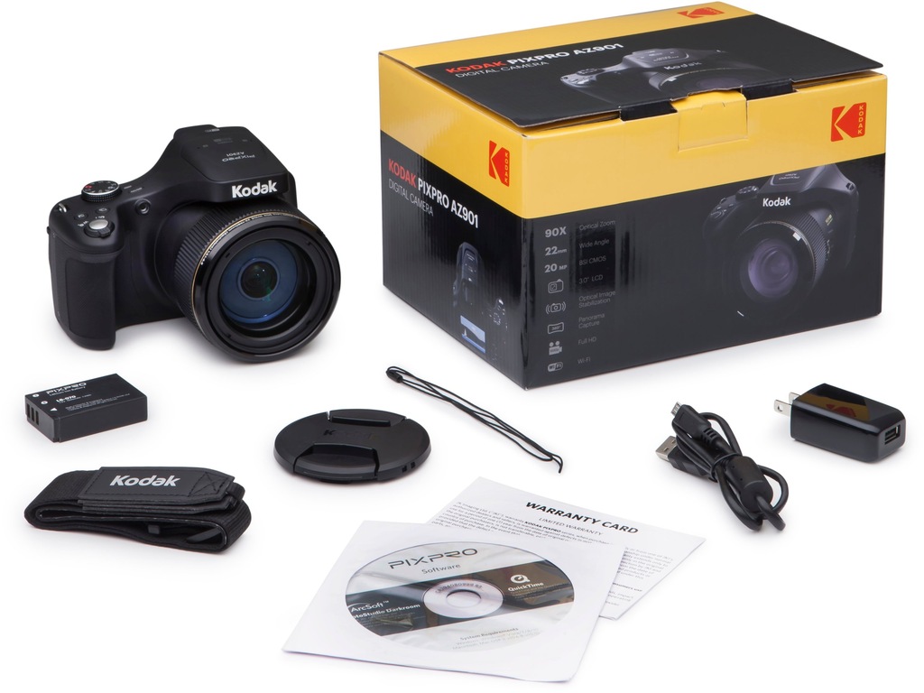 Купить KODAK PIXPRO AZ901 ZOOM 90X 20MP FHD DYSTR PL: отзывы, фото и ...