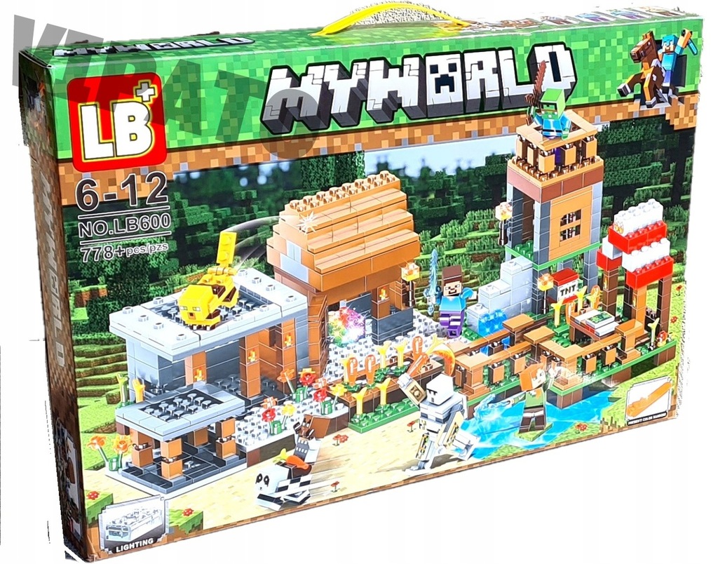 Minecraft MEGA DUŻA WIOSKA 778 el +3 KLOCKI LEGO _ - 12937132050 ...