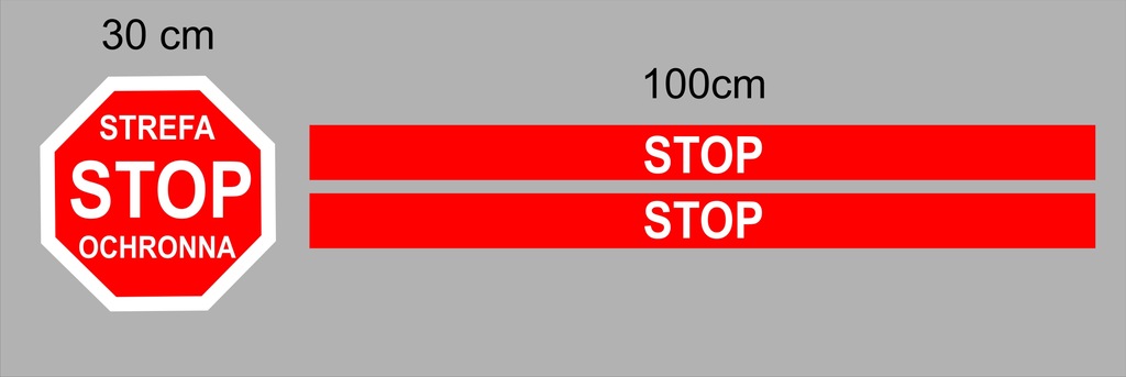 naklejka piktogram STREFA OCHRONNA BEZPIECZEŃSTWA - 9057272600 ...