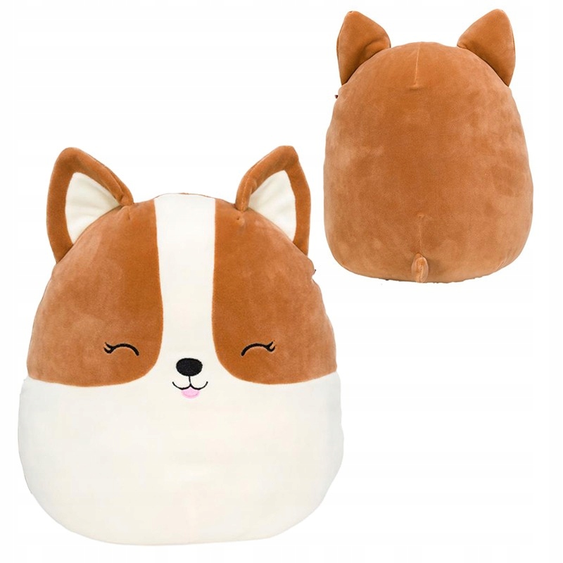SQUISHMALLOWS PIESEK CORGI REGINALD 20 CM MASKOTKA - 12246816345 ...