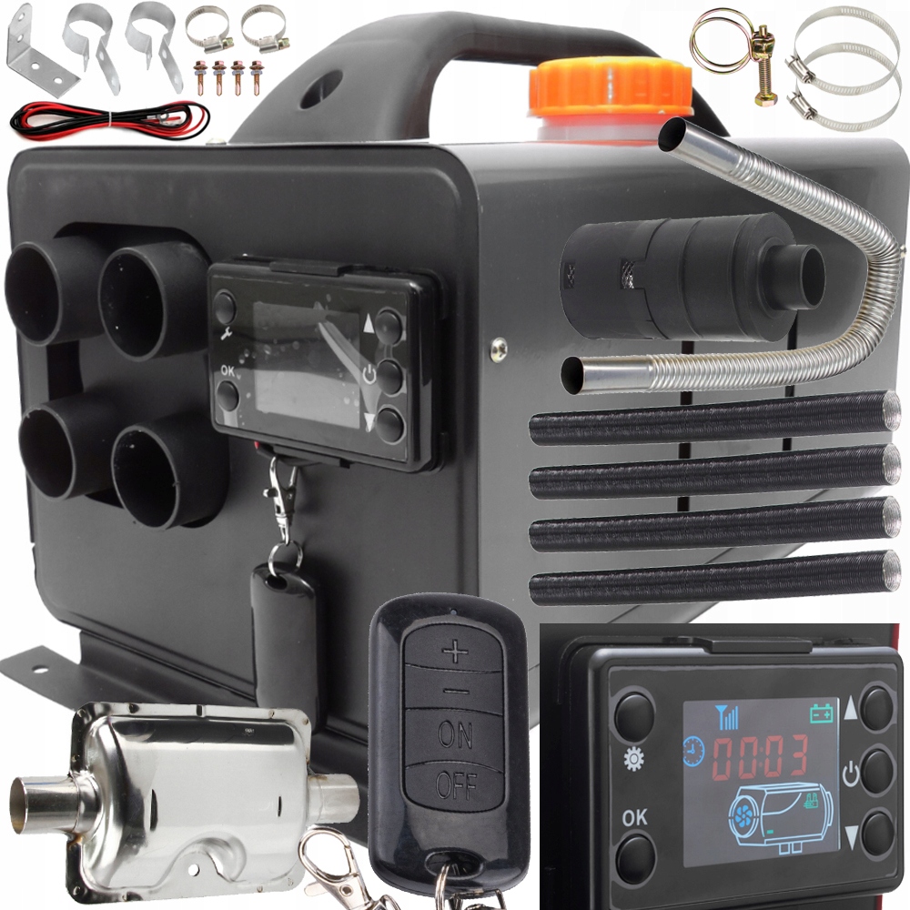 NAGRZEWNICA OLEJOWA DMUCHAWA SPALINOWA WEBASTO 8KW - 14393393478 - oficjalne archiwum Allegro