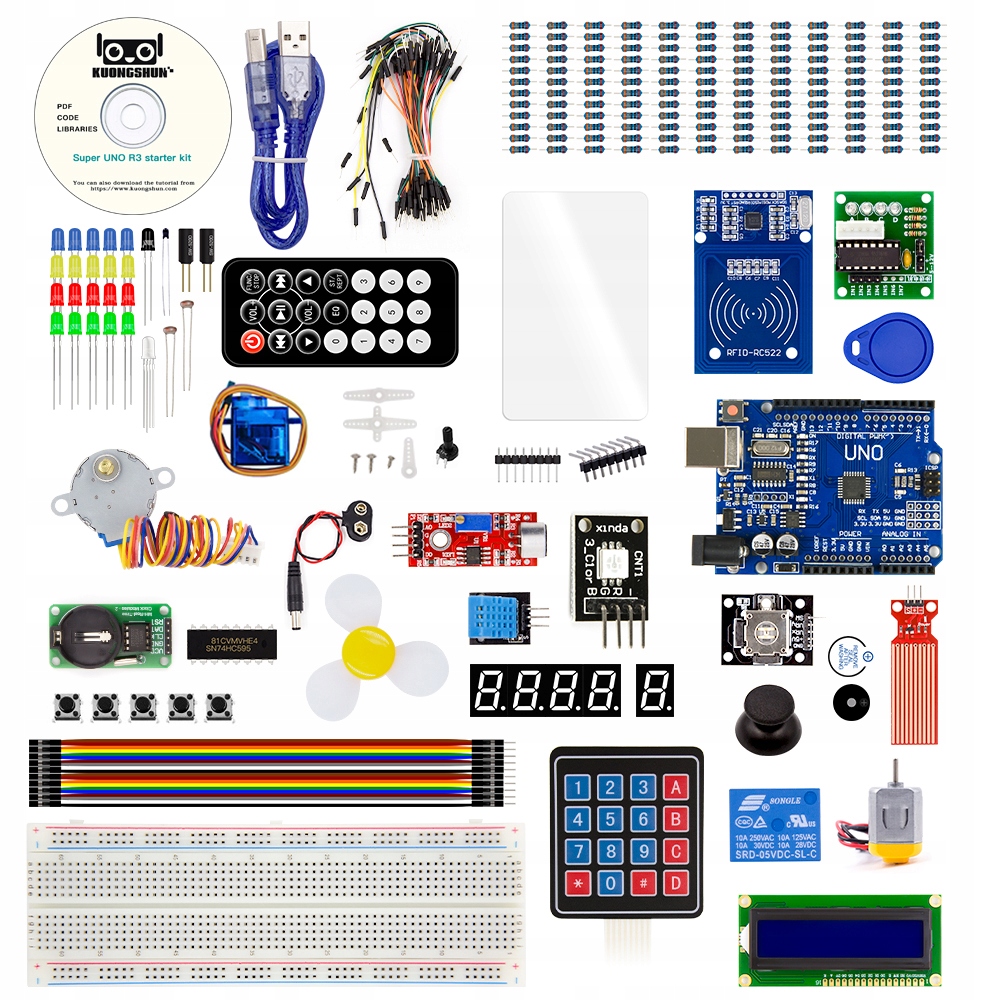 ZESTAW STARTOWY XXL STARTER KIT ARDUINO UNO R3 - 11157508378 ... ZESTAW STARTOWY XXL STARTER KIT ARDUINO UNO R3 - 11157508378 ...