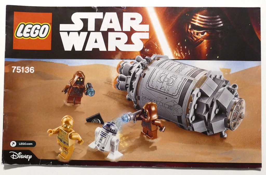 LEGO INSTRUKCJA STAR WARS 75136 Kapsuła ratunkowa - 13377851309 - oficjalne archiwum Allegro