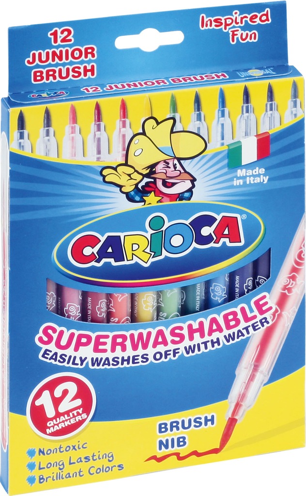 Pisaki akwarelowe Pędzelki CARIOCA AQUAREL 12 kol. - 7154250862 ... Pisaki akwarelowe Pędzelki CARIOCA AQUAREL 12 kol. - 7154250862 ...