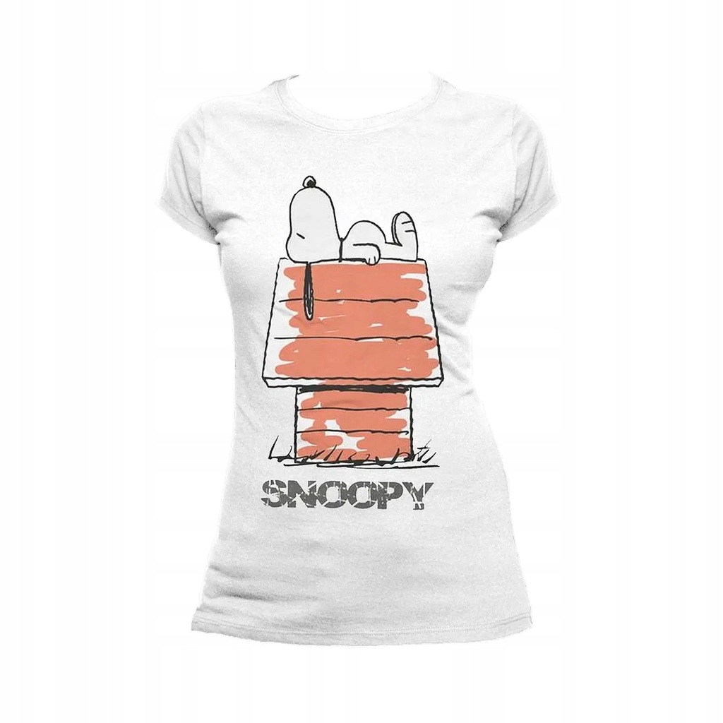 Peanuts Logo Snoopy House Oficjalna Koszulka - 12907870370 - oficjalne ...