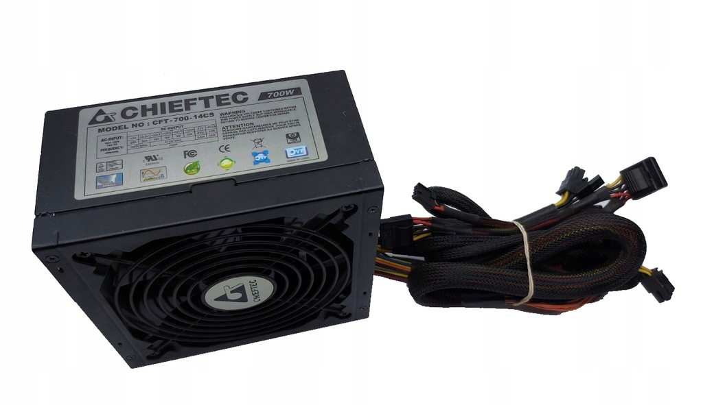 Zasilacz ATX Chieftec 700W CFT-700-14CS 80+ 140mm - 12297904014 ...
