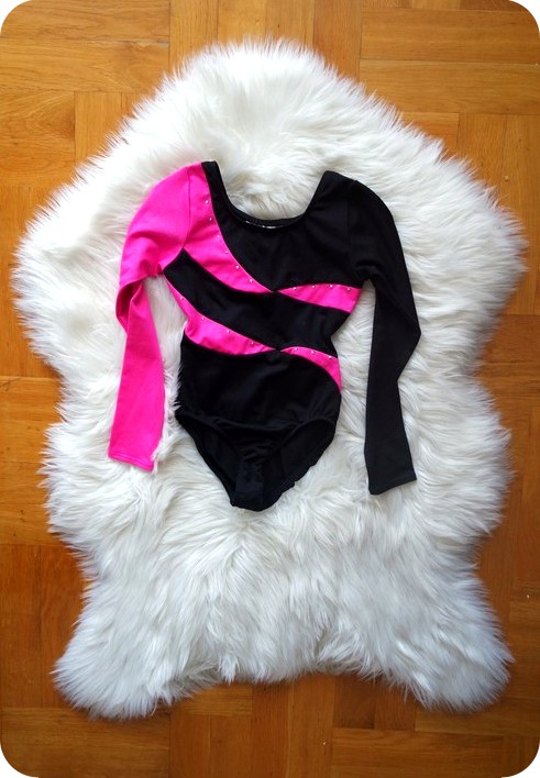 strój gimnastyczny danskin now 110 116 4-5 lat modny śliczny długi ...