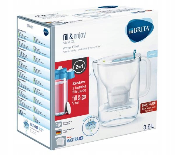 Dzbanek Filtrujący Brita Style XL + butelka GRATIS - 7726141819 ...