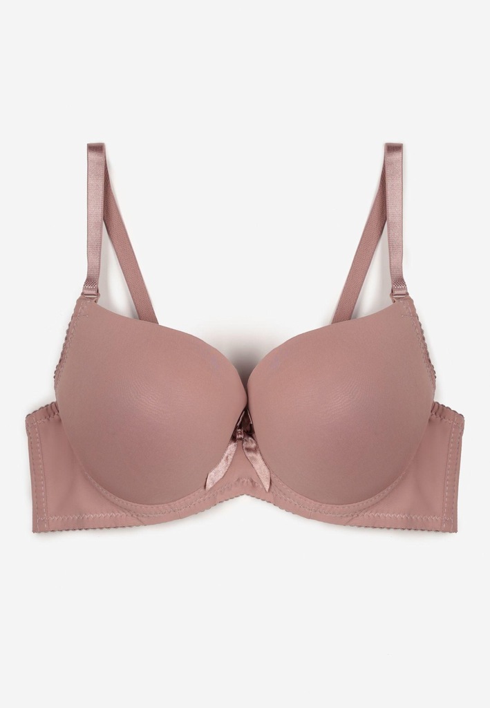 Born2Be Ciemnobeżowy Biustonosz damski 90B Push-up - 14290437892 - oficjalne archiwum Allegro