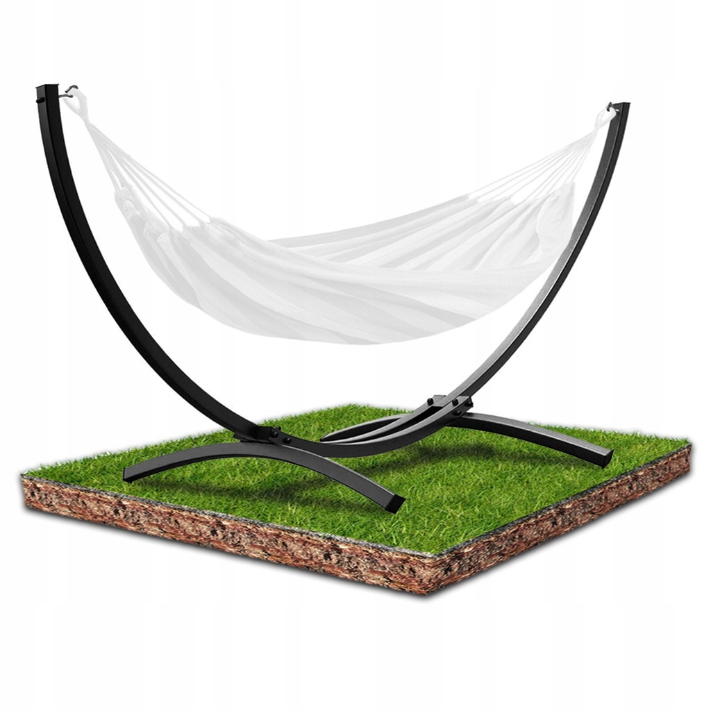 STELAŻ HAMAKA METALOWY OGRODOWY STOJAK DWUOSOBOWY - 13482264082 ...