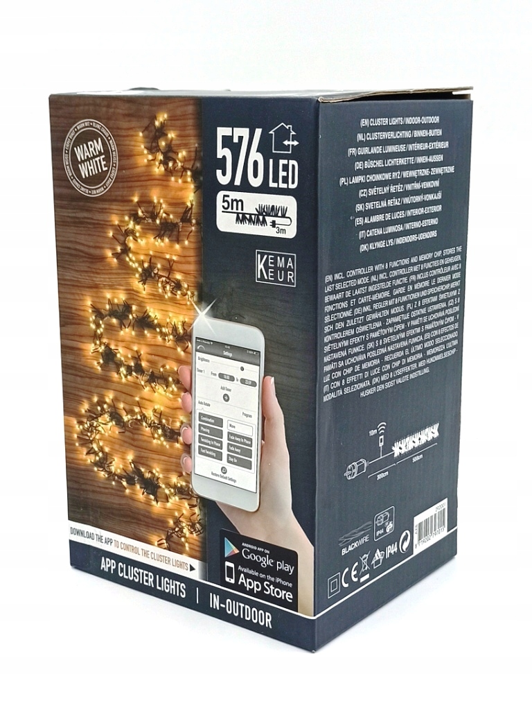 LAMPKI CHOINKOWE 576 LED sterowanie BLUETOOTH - 12819043984 - oficjalne ...