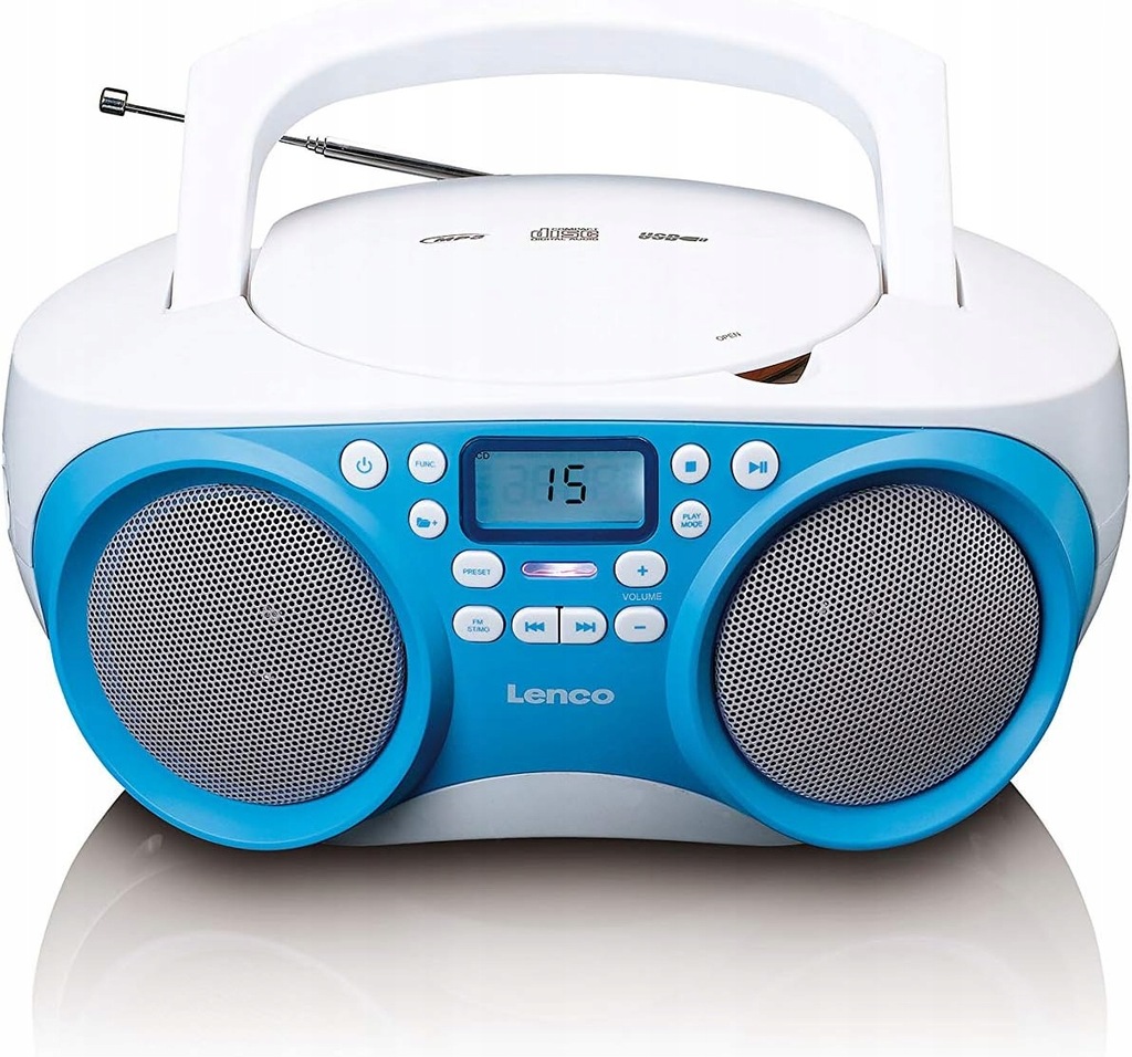 Radioodtwarzacz Boombox Radio Lenco SCD-301BU CD FM USB MP3 Baterie/Sieć - 14732310691 ...