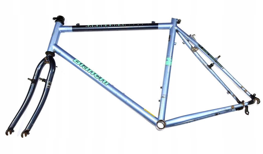 Rama rowerowa frameset 26" BIANCHI Peregrine Italy 26" widelec cro moly ...