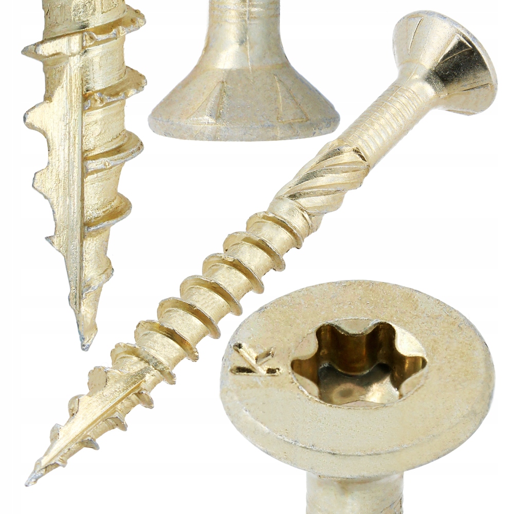 Śruby ciesielskie konstrukcji drewnianych 6,0x60 - 10983497414 ...