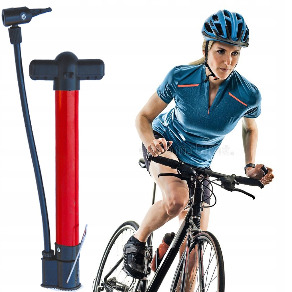 Mocna Pompka ROWEROWA Z Wężykiem 3w1 PIŁEK ROWER 2 - 12412717097 ...