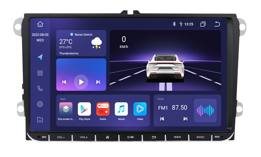 NAWIGACJA ANDROID VW GOLF IV V VI DSP CARPLAY 3/32 - 12649063627 ...