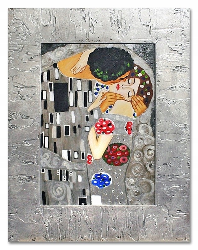 POCAŁUNEK Klimta obraz na prezent ślubny rocznicę - 14404012450 ...