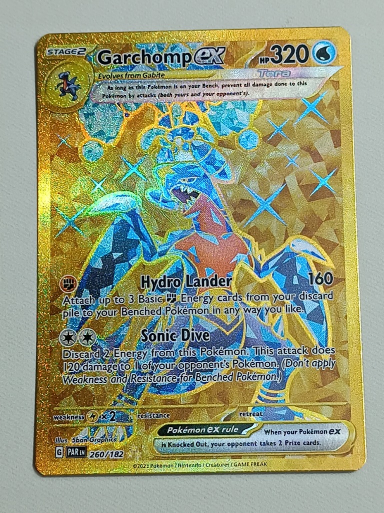 Oryginalna karta Pokemon - Garchomp ex 260/182 - Paradox RIft ...