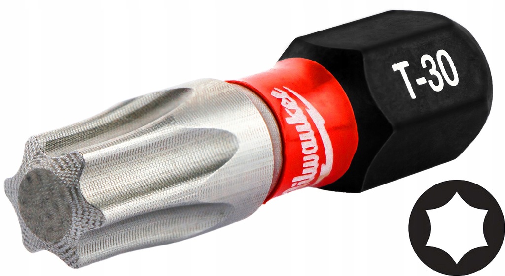 BIT KOŃCÓWKA UDAROWA MILWAUKEE SHOCKWAVE TORX TX30 - 12447382280 ...