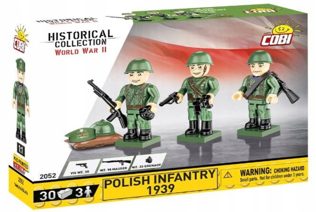 Klocki Cobi HC WWII 2052 Polish Infantry 1939 Figurki Wojska Polskiego ...