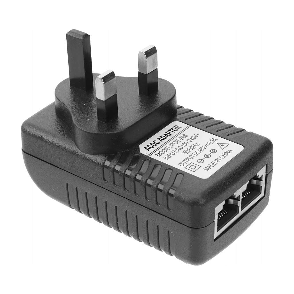 Dc Adapter Uk Power Plug 48V POE Device Injector - 14524777875 ...