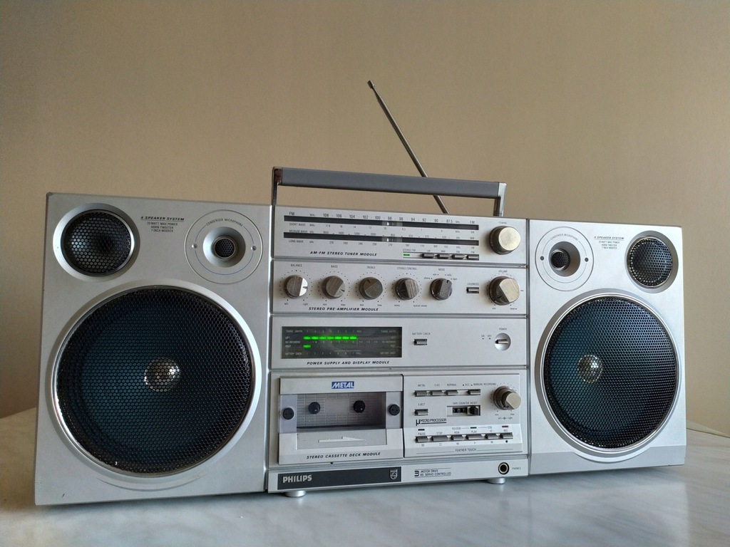 PHILIPS D8614 Radiomagnetofon Ghettoblaster Condor - 8957756504 ...