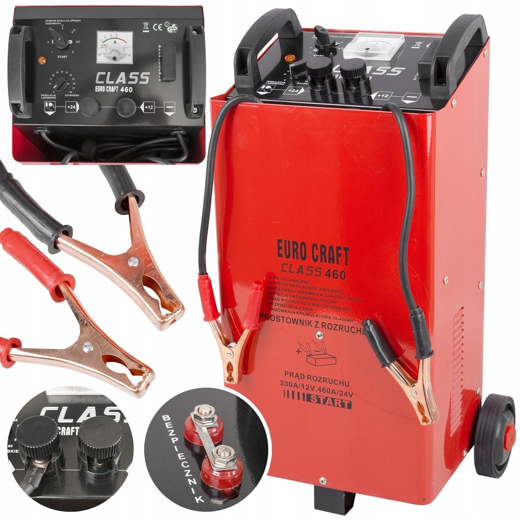 PROSTOWNIK Z ROZRUCHEM 12/24V ROZRUCH 460A - 5359099872 - oficjalne archiwum Allegro