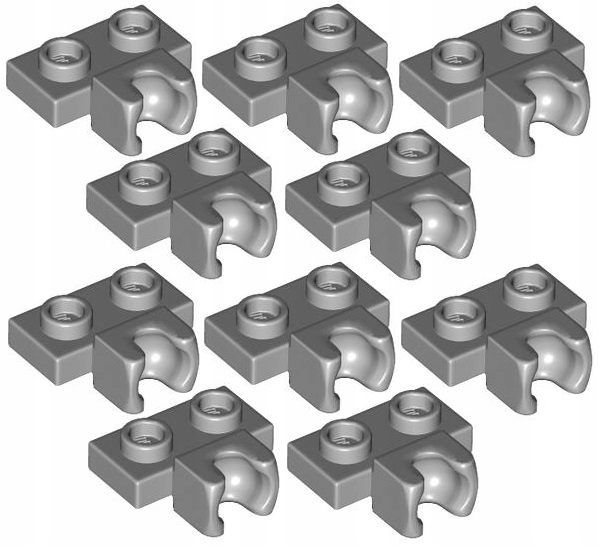 LEGO Płytka z zaczepem J. Szara (14704/6043656) x10 - 11237541690 ...