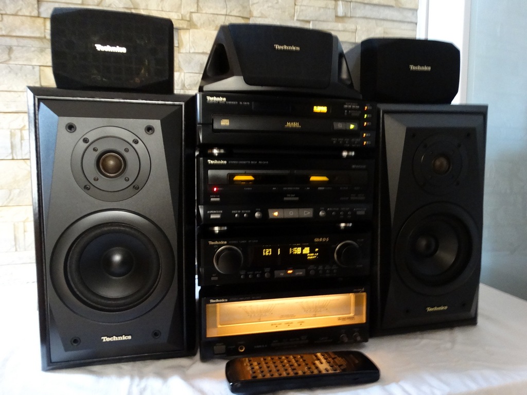 WIEŻA TECHNICS SE-CH10+5KOLUMN+PILOT WYCIERACZKI - 12749968161 ...