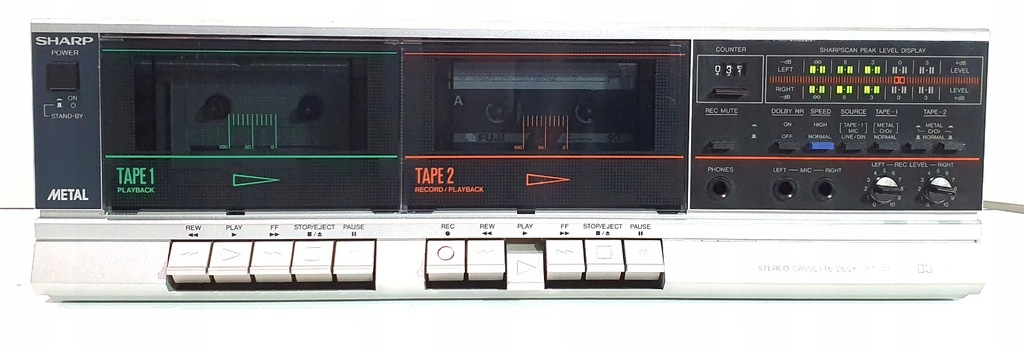 sharp RT W600 Stereo Cassette Deck magnetofon - 13225419582 - oficjalne ...