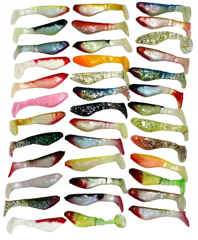 Zestaw Kopyto RELAX 5,5cm 2,5g spinning guma 50szt - 12628363531 ...