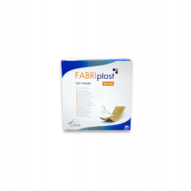 Plaster do cięcia z opatrunkiem FABRIplast 6cmx5m - 12167874825 - oficjalne archiwum Allegro