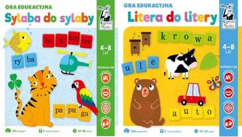 Sylaba do sylaby+ Litera do litery. Gra edukacyjna - 11605354248 ...
