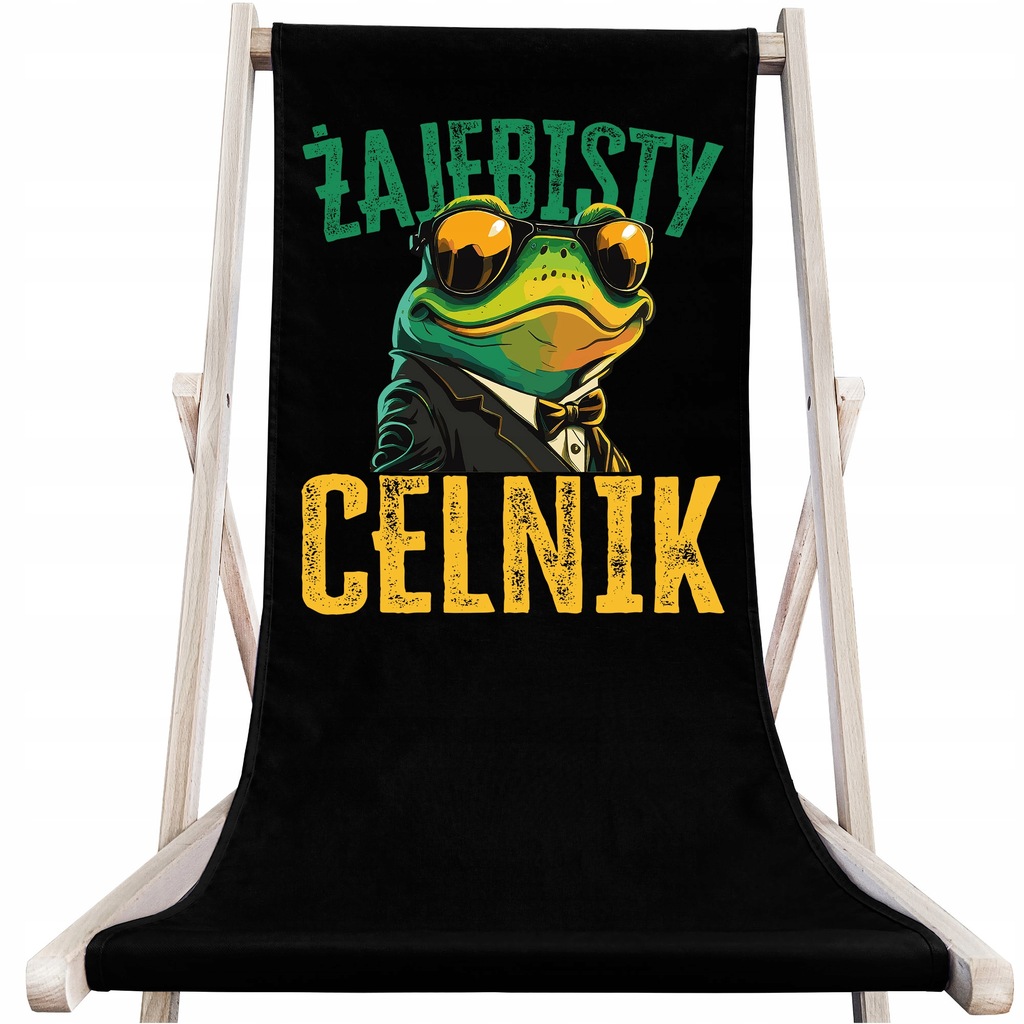 LEŻAK drewniany Urodziny Zajebisty CELNIK Żaba - 13533328955 ...