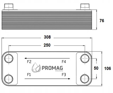 Купить Пластинчатый теплообменник газовый фреоновый тепловой насос 5,4 ...