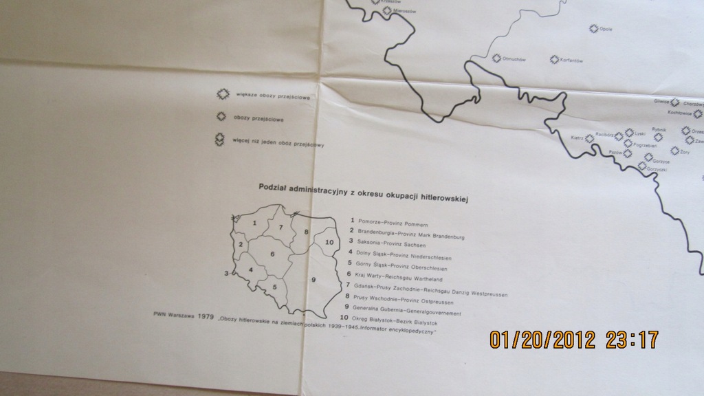 MAPA GETTA NA ZIEMIACH POLSKICH III RZESZA GG - 12877713583 - oficjalne ...