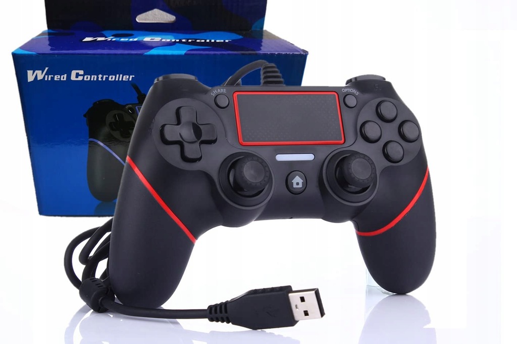 Przewodowy Kontroler Pad USB do PC/PS4 - 13385343497 - oficjalne ...