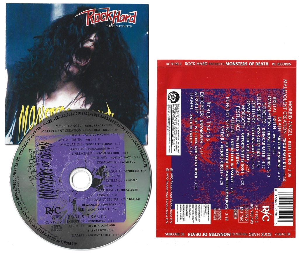 ROCK HARD - MONSTERS OF DEATH [R/C] VADER 92 RARE - 12804722939 ...